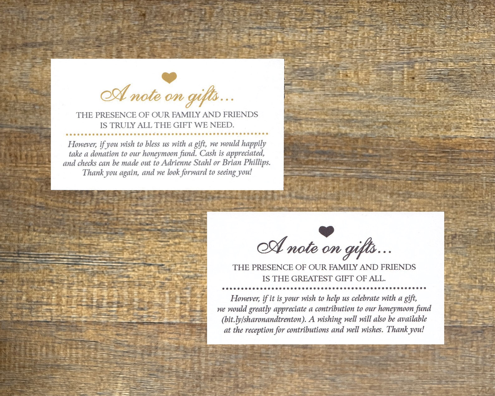 Request for Cash Money Instead of Gifts at Wedding, Monetary Gifts Card ...