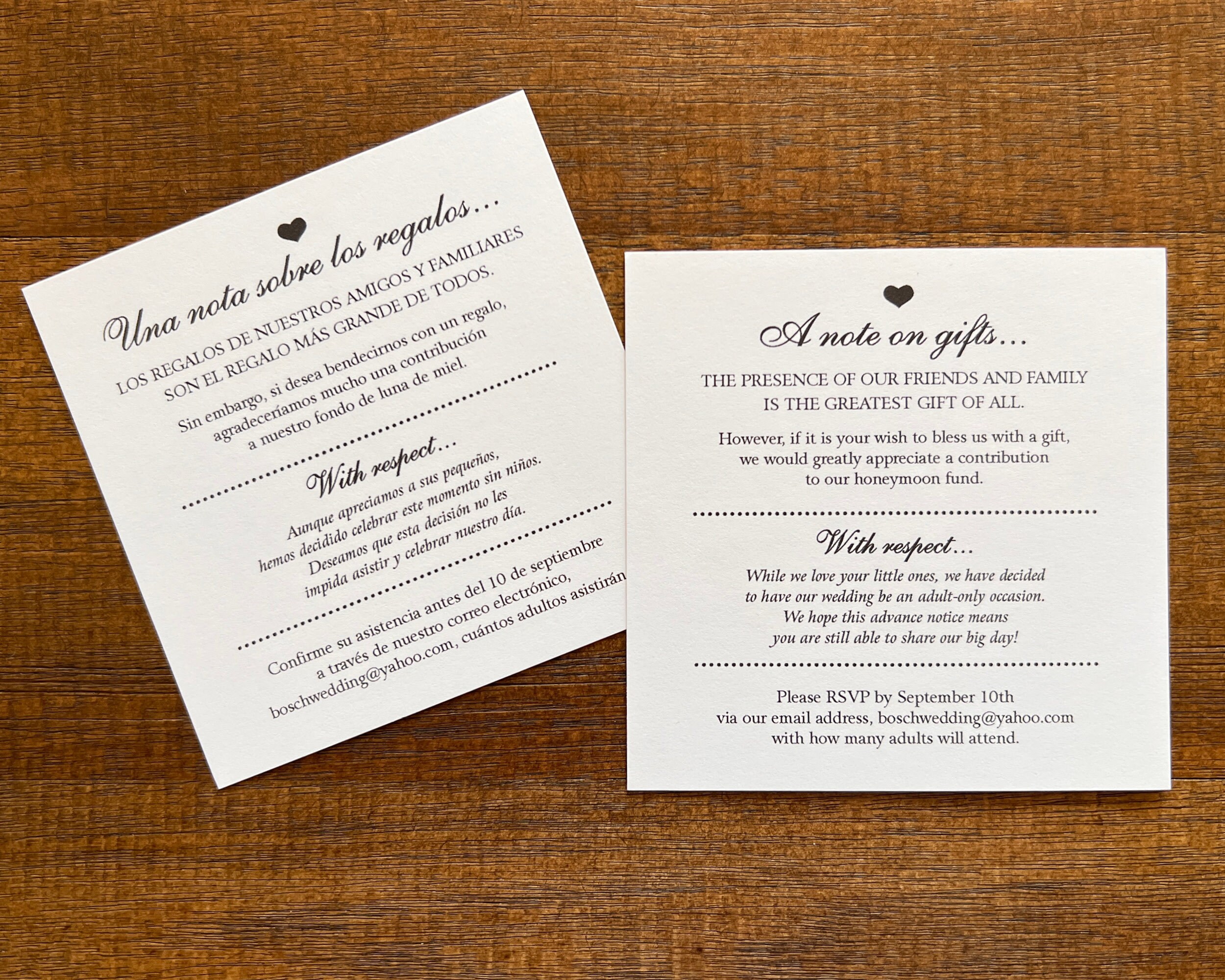 Wedding gift contribution email | Beachweddingtips.com