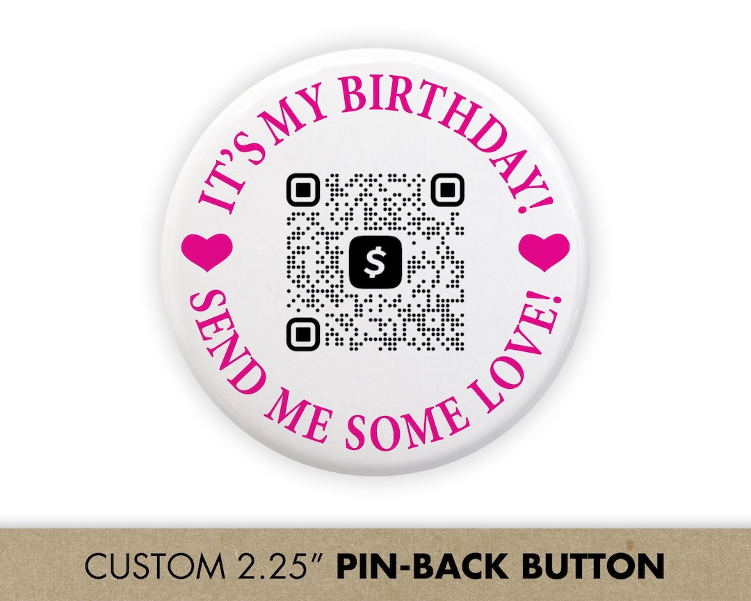 It's My Birthday QR Code Buttons | Birthday Party Favor for Teens With ...