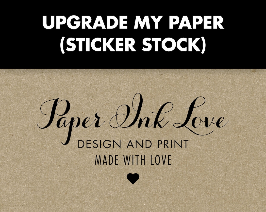 Sticker Stock Upgrade - Etsy