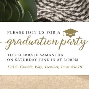 Graduation Party Invitation | Enclosure Cards | Inserts for 2026 Grad ...