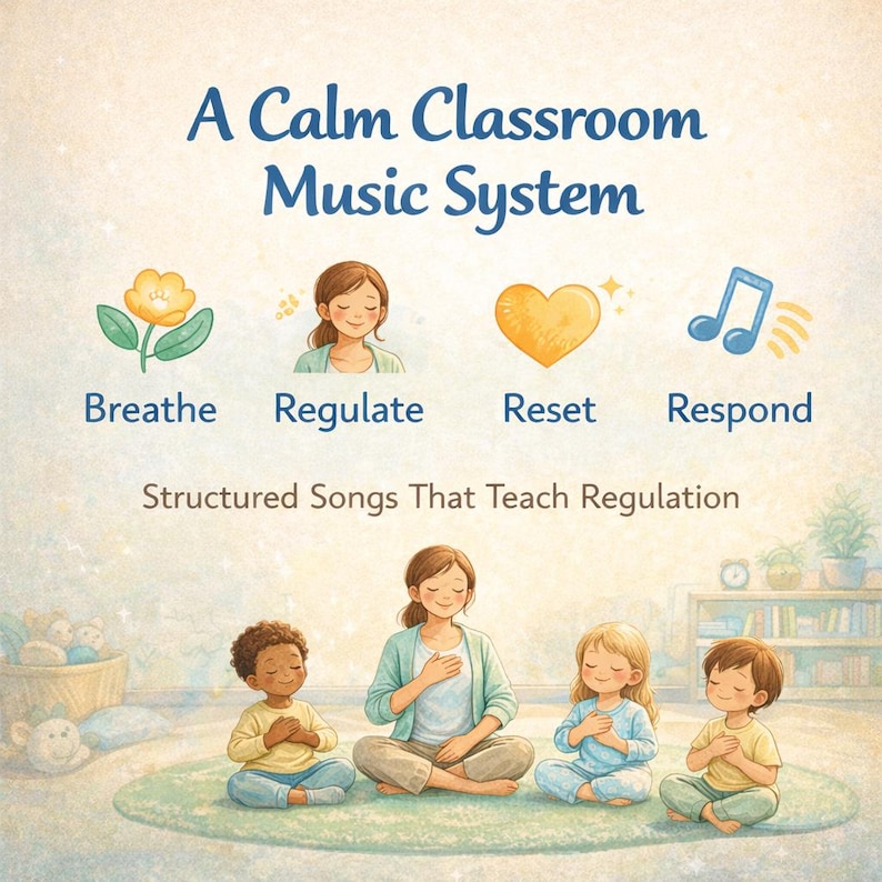 Calm Down Songs for Preschool & Pre-k Classroom – 20 Interactive ...