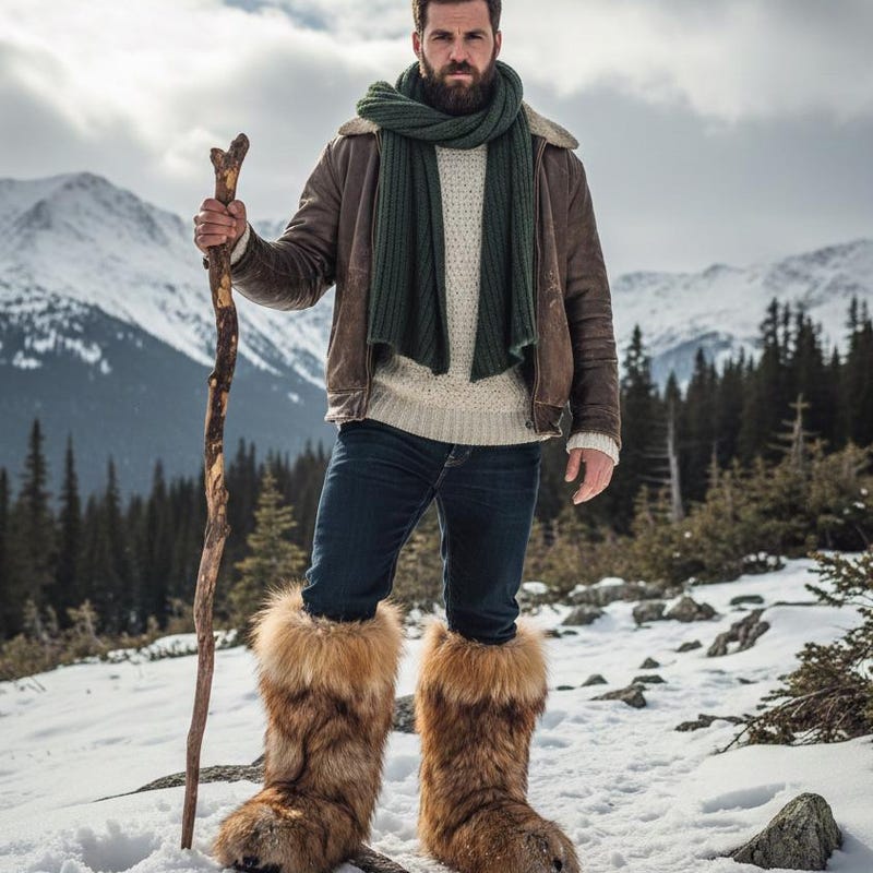 Boots Fur Snow - Etsy