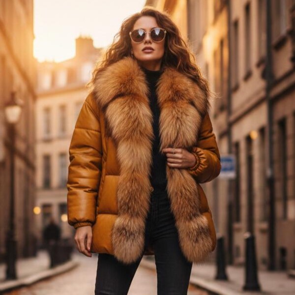 Luxury Fur Fox Coat - Etsy