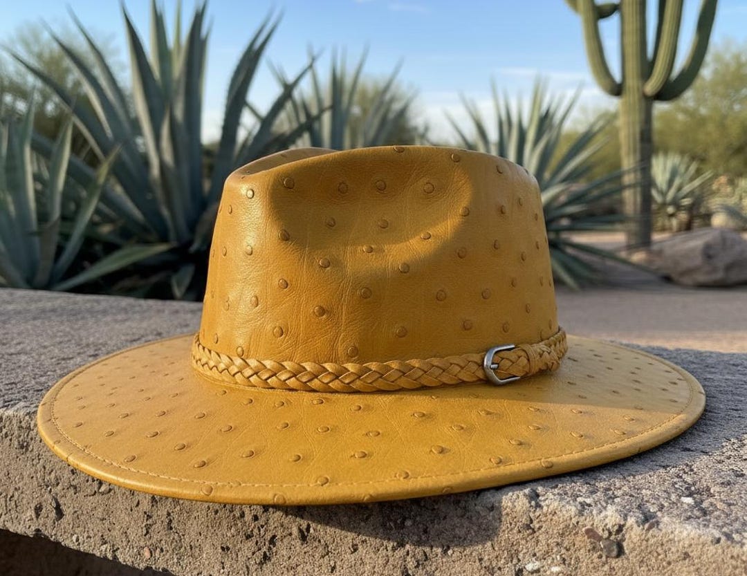 Ostrich Leather Baseball Cap: Handmade Western Men or Women Style - Etsy