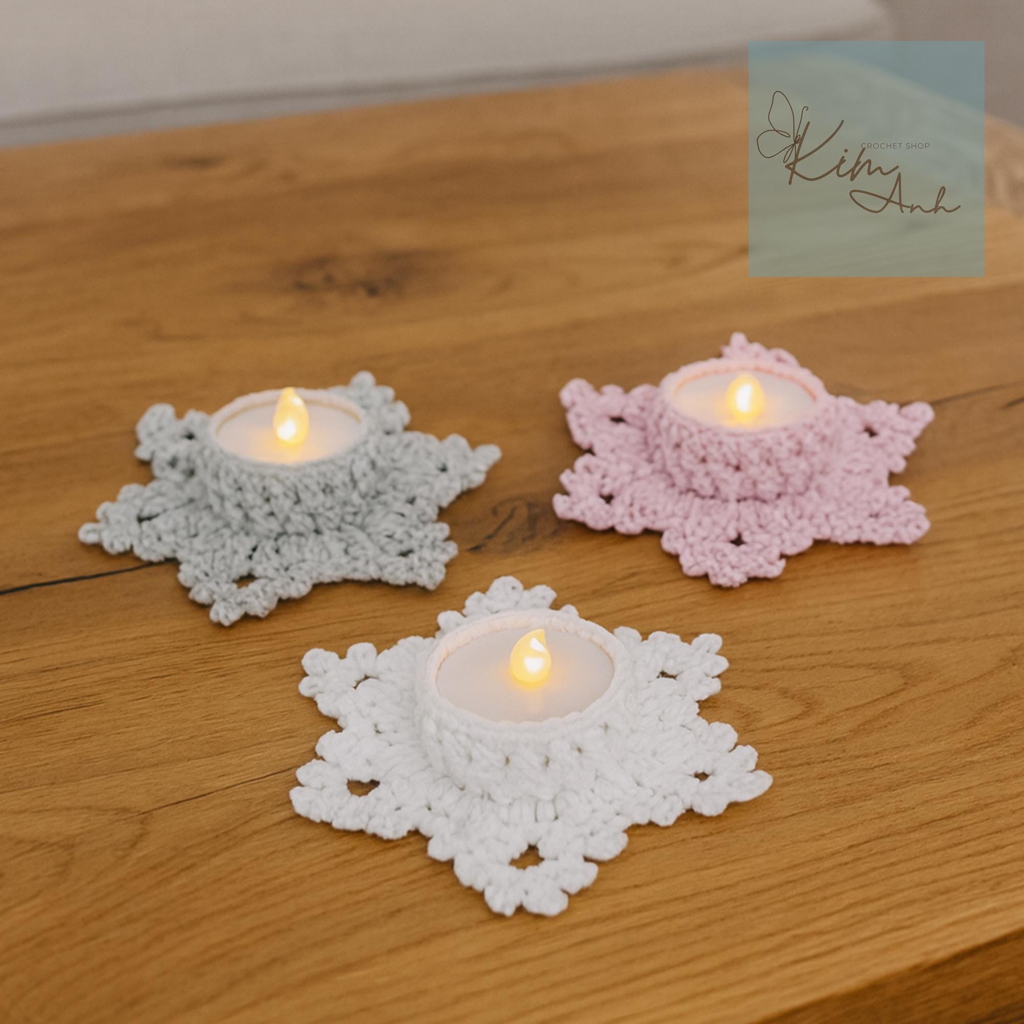 Crochet Pattern PDF | Decorative Candle Holder Doily | DIY Crochet ...