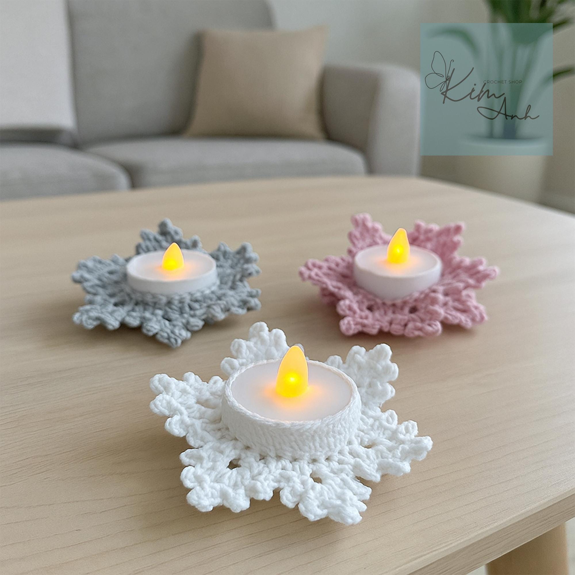 Crochet Pattern PDF | Decorative Candle Holder Doily | DIY Crochet ...