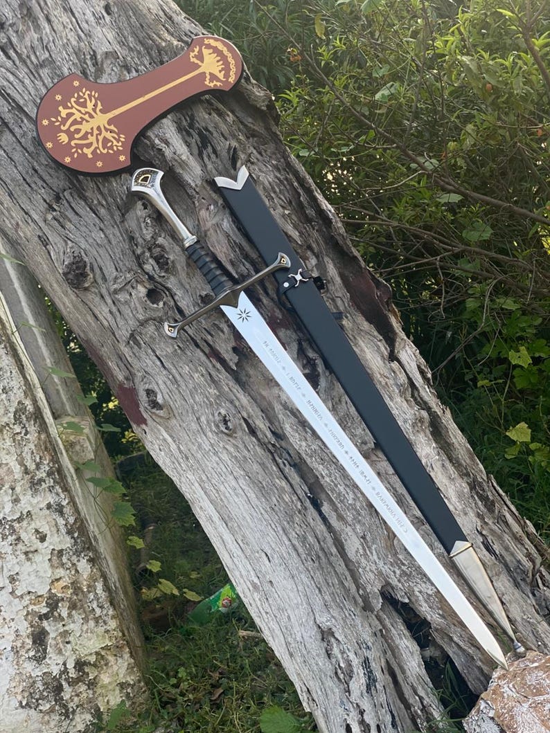 Sting Sword/aragorn Legendary Master Sword,anduril Sword, Hand-forged ...