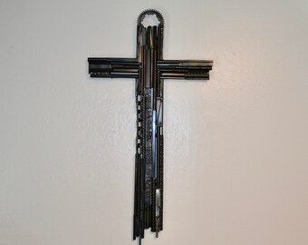 Scrap Metal Cross - Etsy