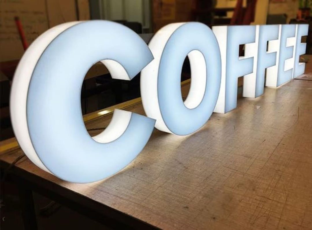 Custom LED Coffee Shop Sign – Personalized Cafe Decor - Etsy