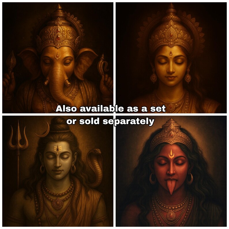 Goddess Parvati Print: Hindu Deity Wall Art, Meditation Room Decor ...