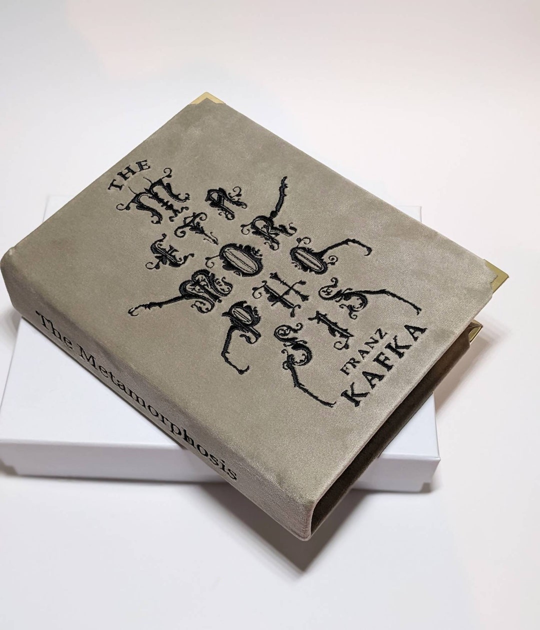 Embroidered Book Bag – Personalized Book Purse, Handmade Literary ...