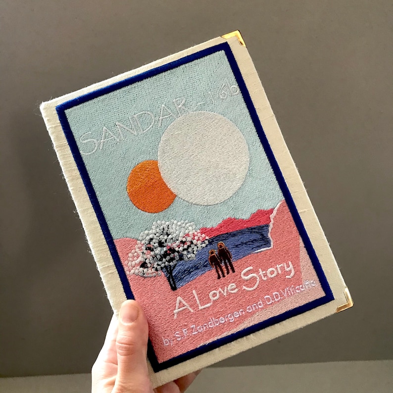 Custom Embroidered Book Bag Clutch Purse With Your Design - Etsy