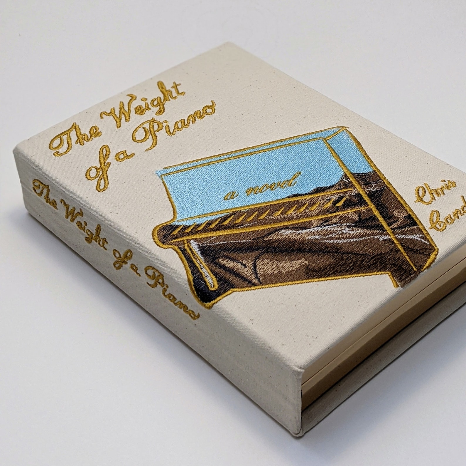 Custom Embroidered Book Bag Clutch Purse With Your Design - Etsy