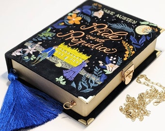 Custom Embroidered Book Bag Clutch Purse With Your Design - Etsy