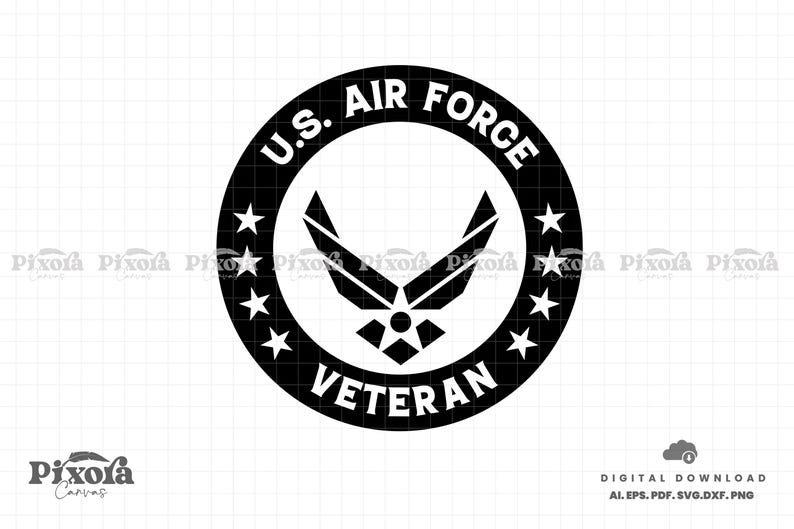 Air Force Veteran SVG, USAF Veteran File, Veteran Logo Design, Air ...