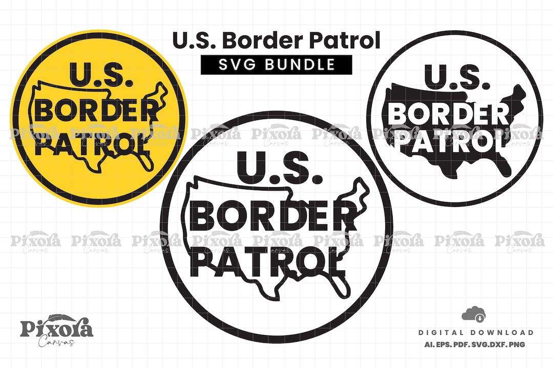 US Border Patrol SVG Bundle, Usbp Logo, Zoll-Grenzschutz-Svg, US Border ...