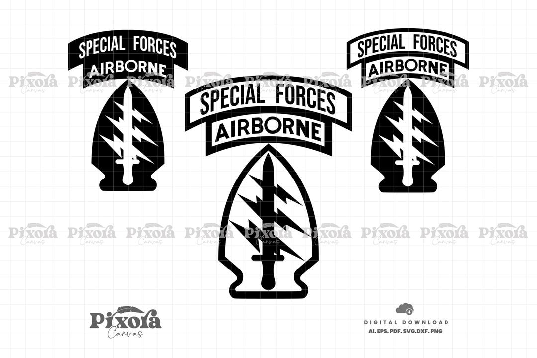 US Army Special Forces Airborne Svg Bundle, Special Forces Logo, 1st ...