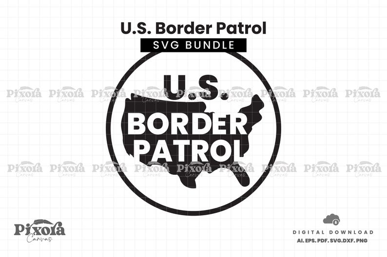 US Border Patrol SVG Bundle, Usbp Logo, Zoll-Grenzschutz-Svg, US Border ...