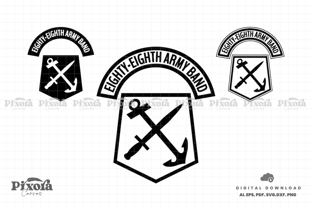 US Army Eighty Eighth Army Band Svg Bundle, 88th Army Band SSI Logo ...