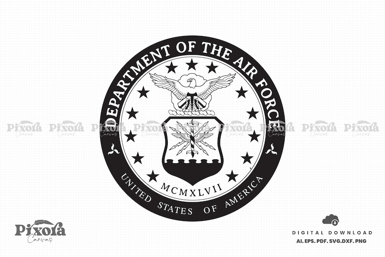 Department of the Air Force Seal SVG Bundle, US AF Logo Svg, Air Force ...