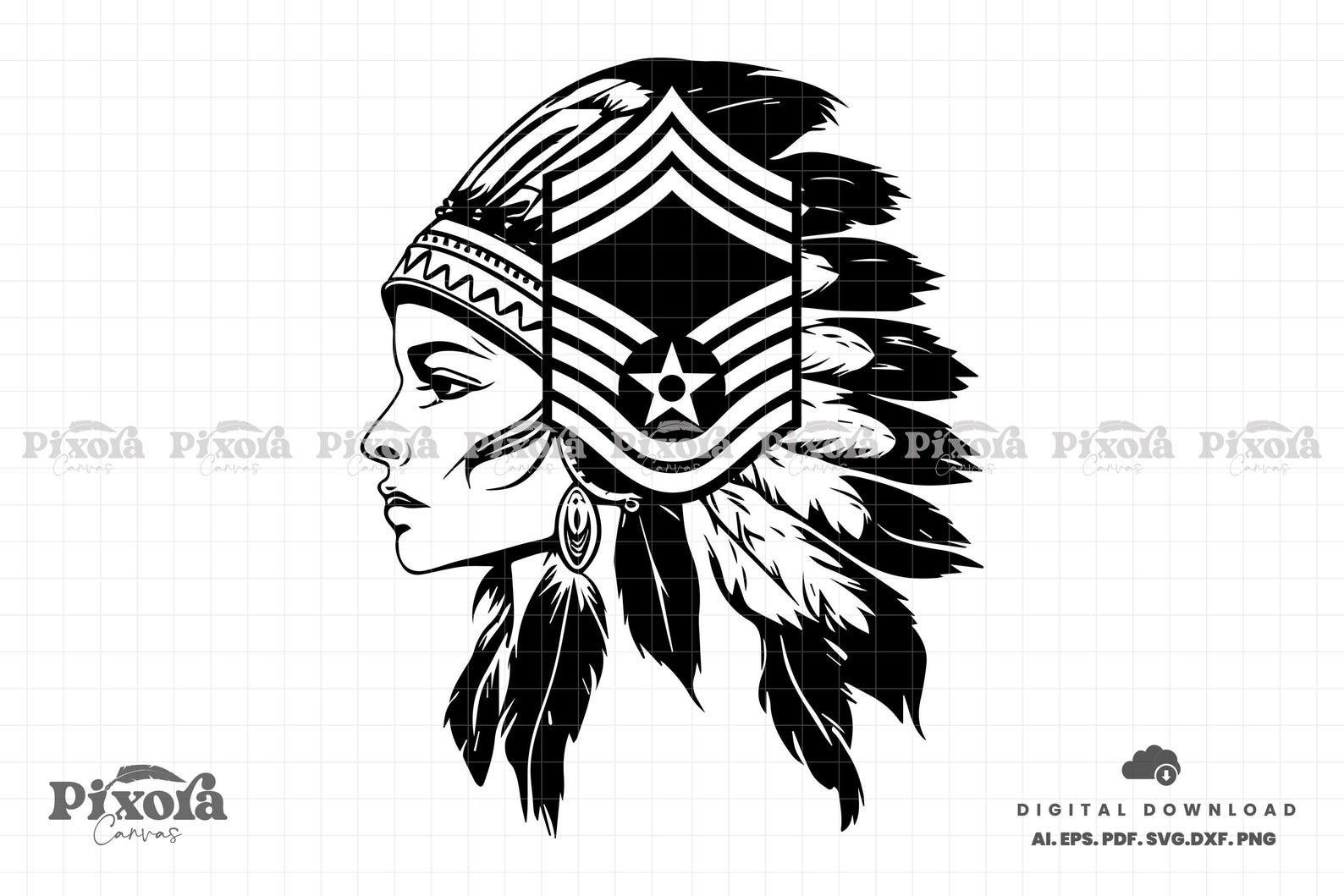 US Air Force Female Chief Master Sgt Logo SVG, Air Force, Women Chief ...