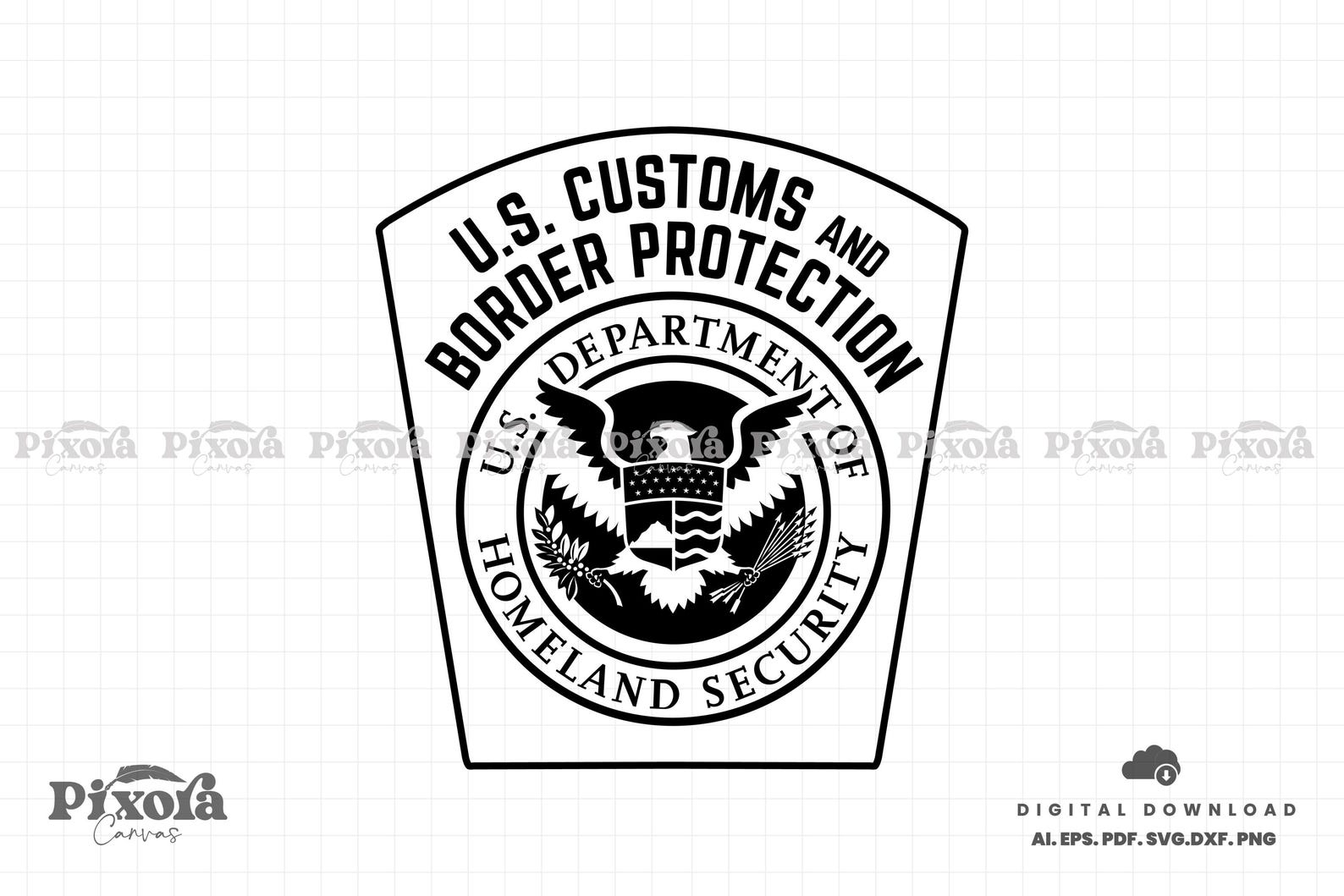 US Customs and Border Protection Usa Seal Svg Bundle, Cbp Insignia Svg ...