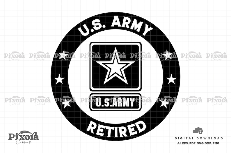 US Army Retired SVG Bundle, Army Strong, Army Family Retired, Retired ...