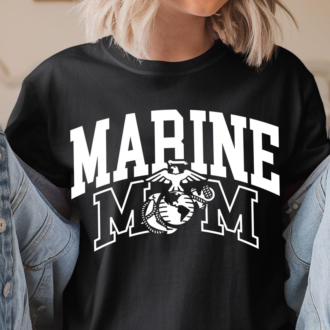 Marine Mom Vector, Marine Mom Veteran Decal Svg, Us Marine Corps Svg ...