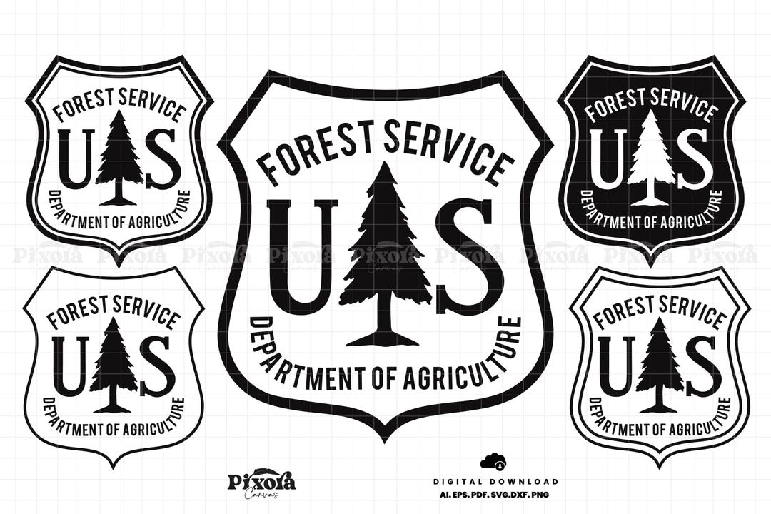 United States Forest Service SVG Bundle, US Forest Service Svg, US ...