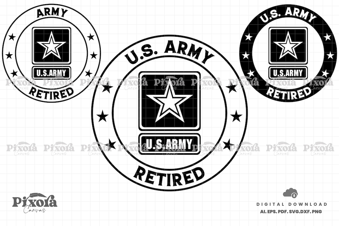 US Army Retired SVG Bundle, Army Strong, Army Family Retired, Retired ...