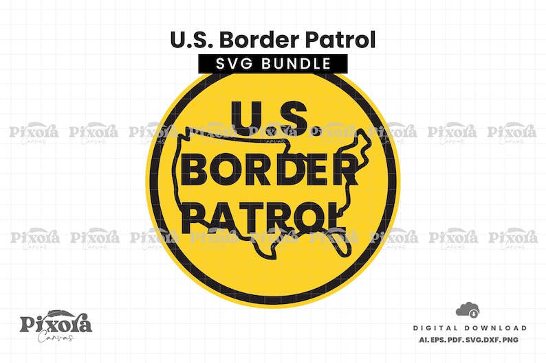 US Border Patrol SVG Bundle, Usbp Logo, Zoll-Grenzschutz-Svg, US Border ...