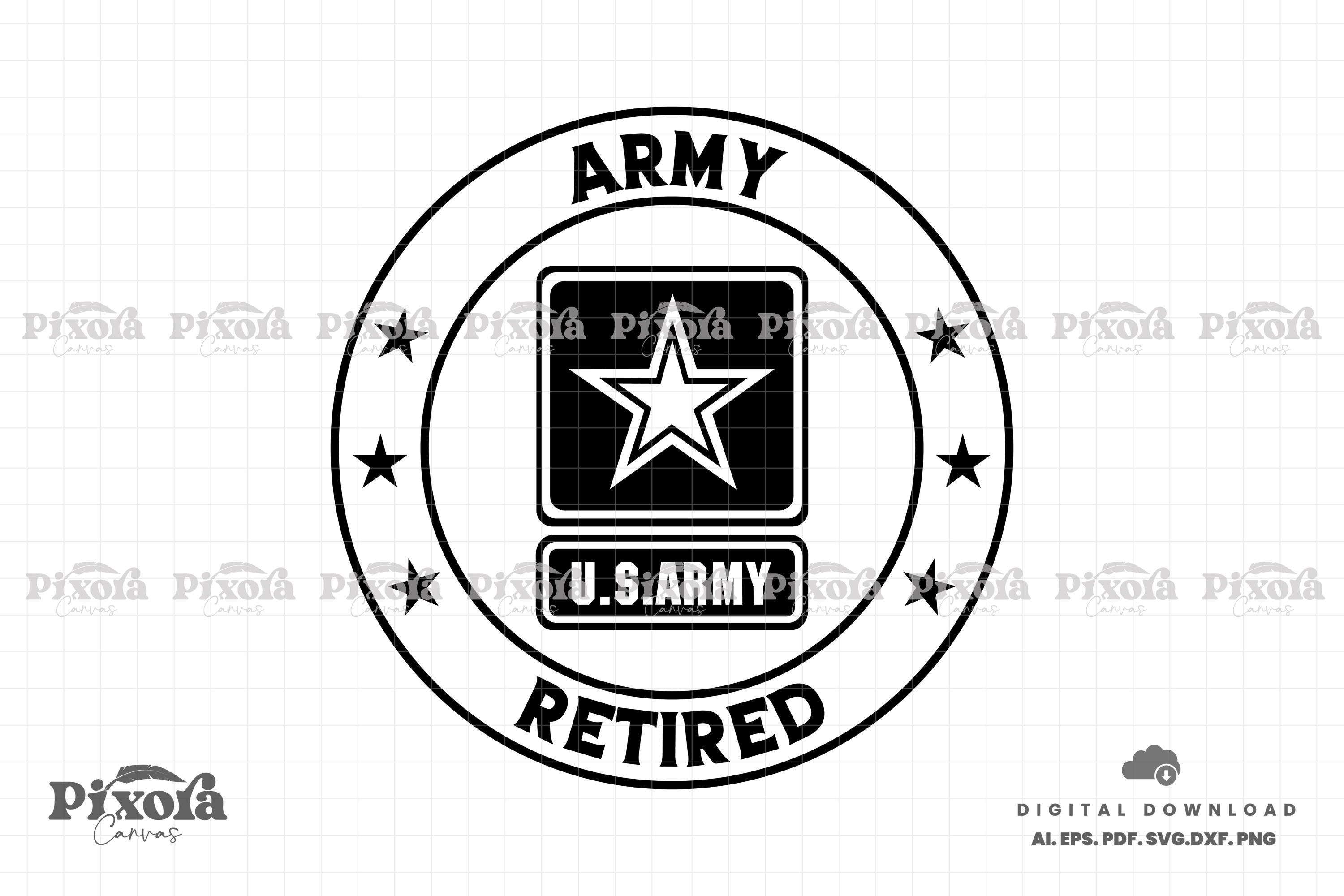 US Army Retired SVG Bundle, Army Strong, Army Family Retired, Retired ...