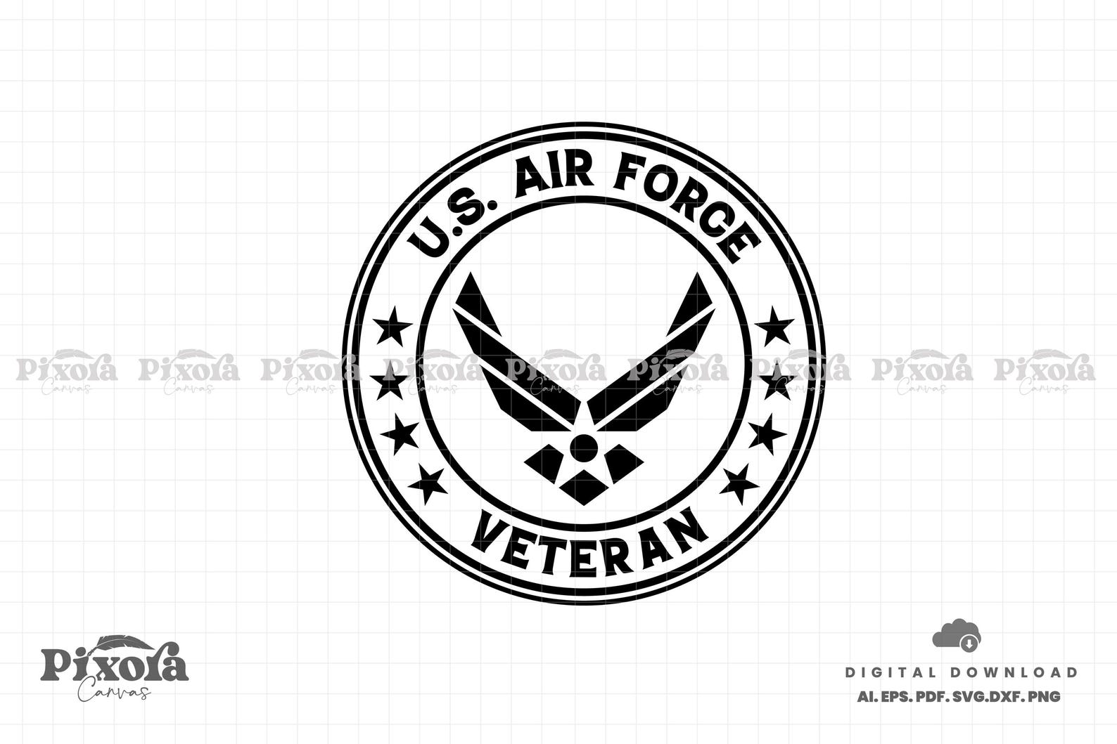 Air Force Veteran SVG, USAF Veteran File, Veteran Logo Design, Air ...
