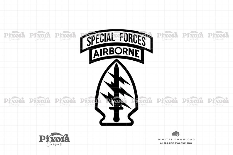 US Army Special Forces Airborne Svg Bundle, Special Forces Logo, 1st ...
