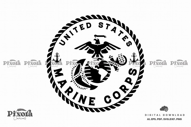 United States Marine Corps Seal SVG, Great Seal of Marine Corps PNG ...