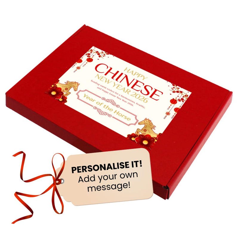 Chinese New Year Red Sweets Gift Box | Year of the Horse Celebration ...