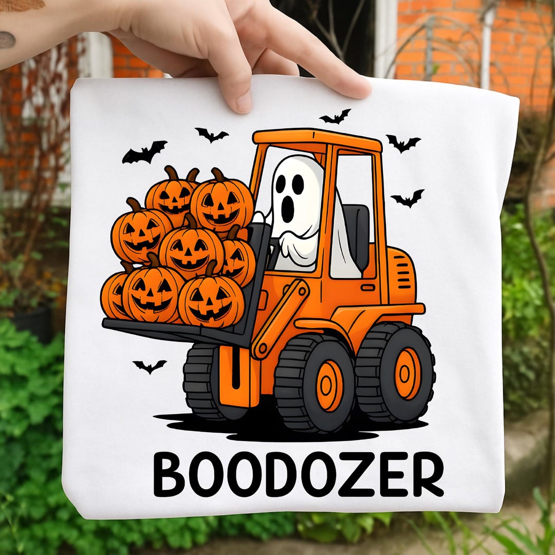 Boo Dozer PNG, Halloween Ghost Png, Boy Halloween PNG, Boodozer PNG ...
