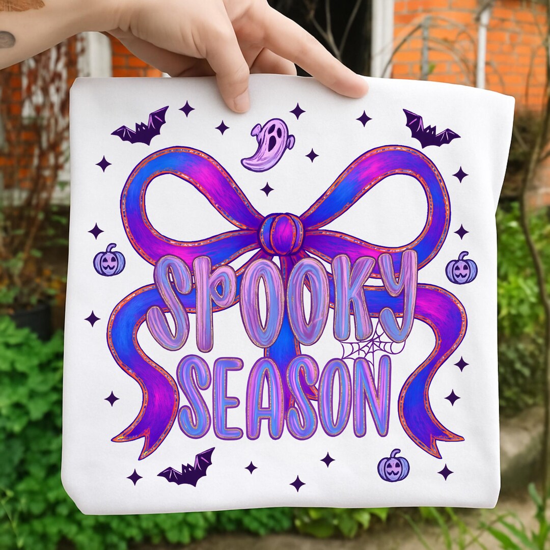 Preppy Spooky Coquette Png, Girly Ghost Bat Pumpkin Bow, Trendy ...