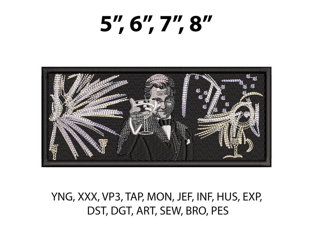 Male Actor Portrait Embroidery Design – Digital Machine Embroidery ...