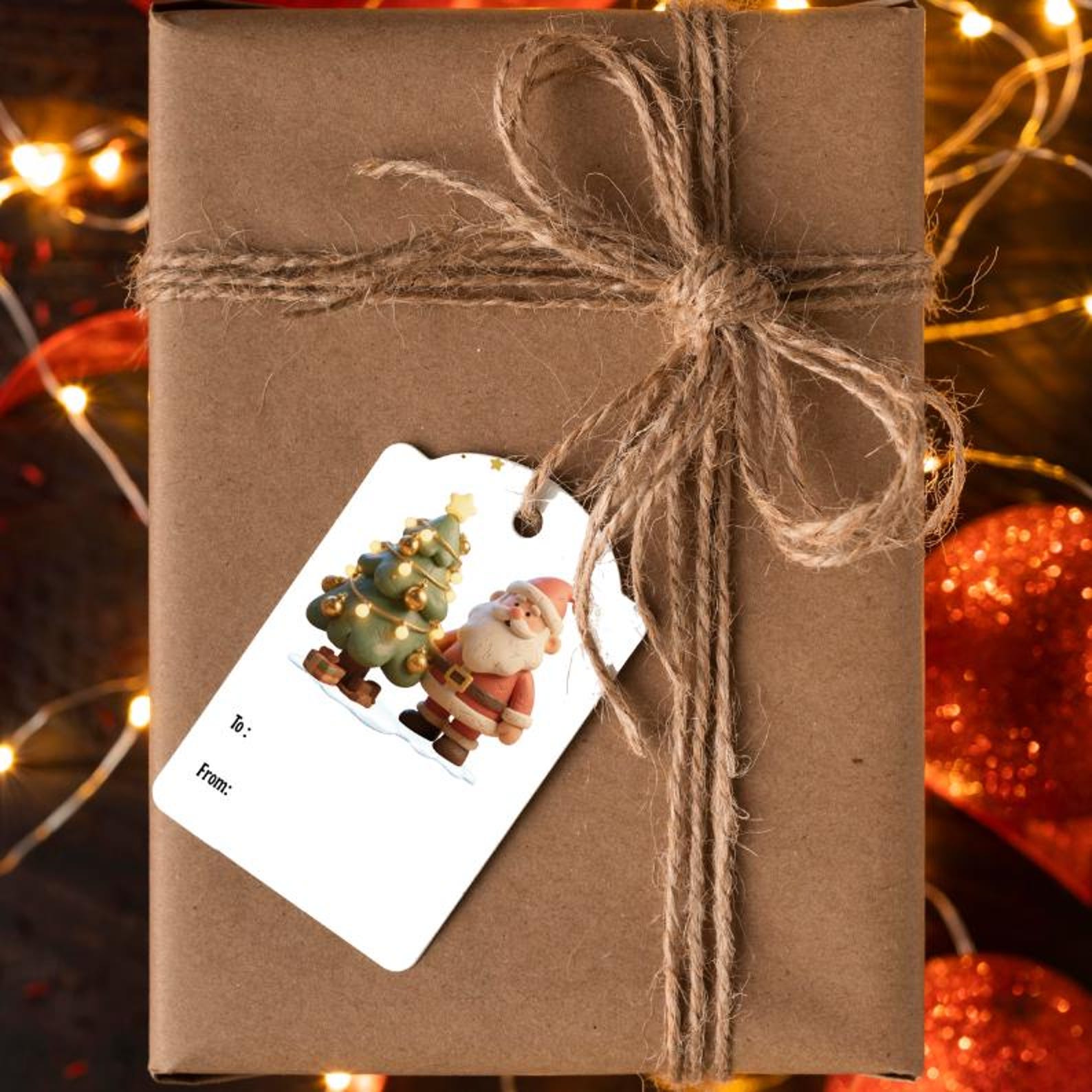 Assorted Christmas Gift Tags Printable, Holiday Favor Tags (digital ...