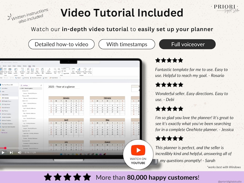 Onenote Planner 2025 2026 Professional One Note Template for Work ...