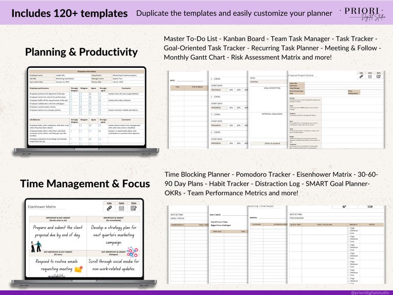 Onenote Planner 2025 2026 Professional One Note Template for Work ...