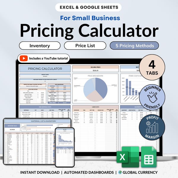 Craft Costing Calculator - Etsy