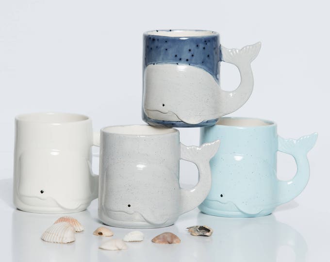 Pottery Mug, Whale Mug, Beach Large Ceramic Coffee Mug - Etsy