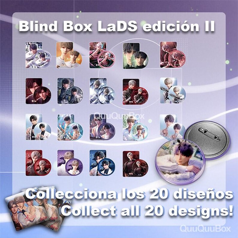 Mystery Gift Box for Love and Deepspace Fans,collectible Anime Badge ...