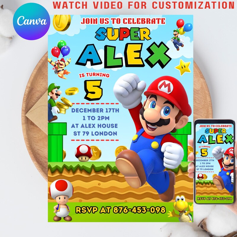 Mario Kart Theme Birthday - Etsy