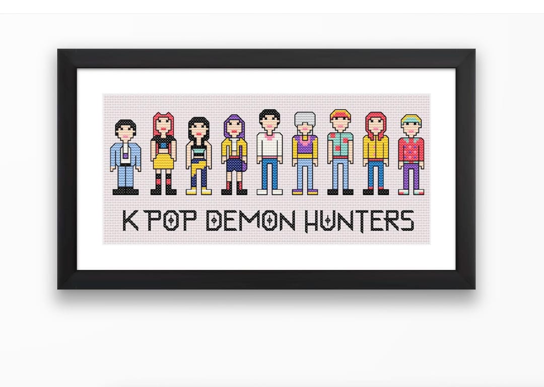 Kpop Demon Hunters Characters Pixelated Style - Etsy