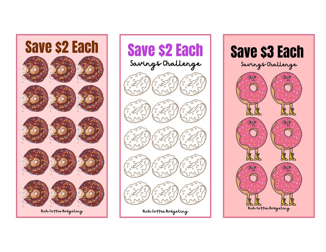 Donuts Savings Challenge - Etsy