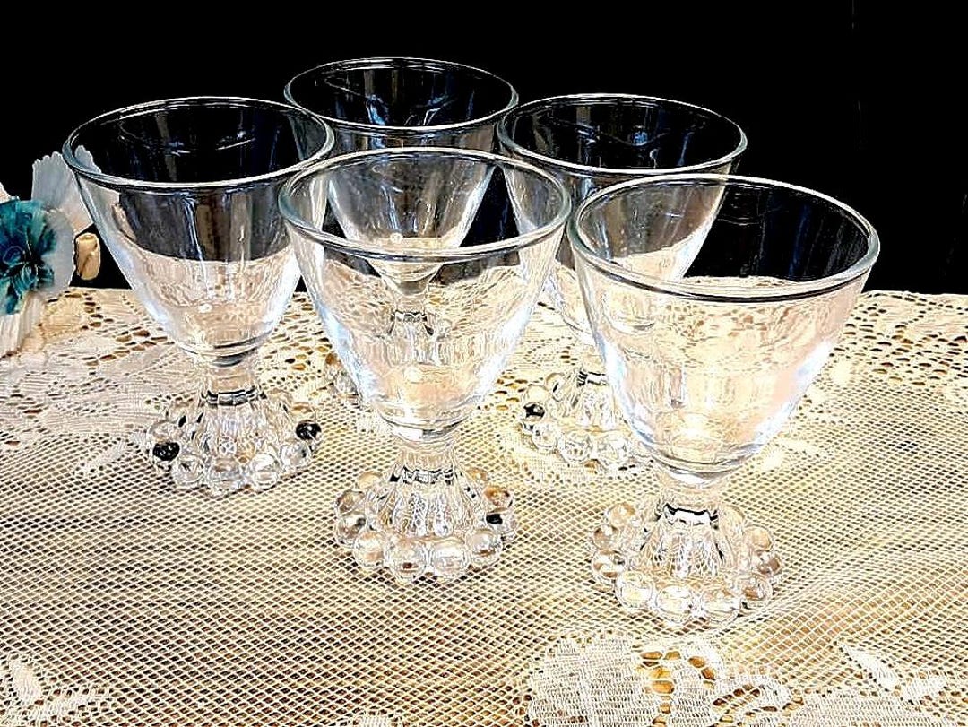 Vintage Beaded Foot Dessert Cups - Imperial Candlewick - Set of 5 - Etsy